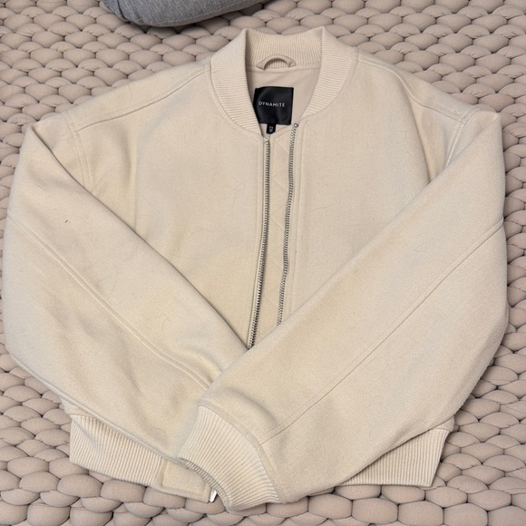 Dynamite | Jackets & Coats | Dynamite Cream Bomber Jacket | Poshmark